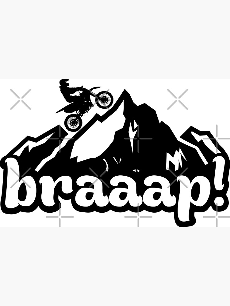 "Hard Enduro Braaap" Art Print by lolotees | Redbubble
