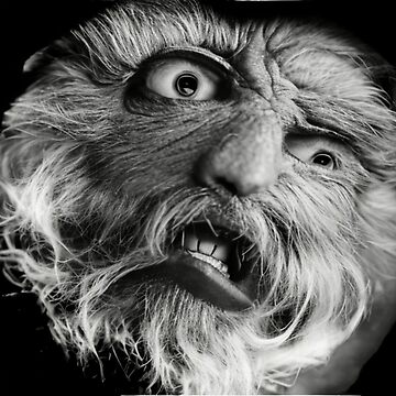 "Crazy spooky old man face" Sticker for Sale by MegsSD | Redbubble