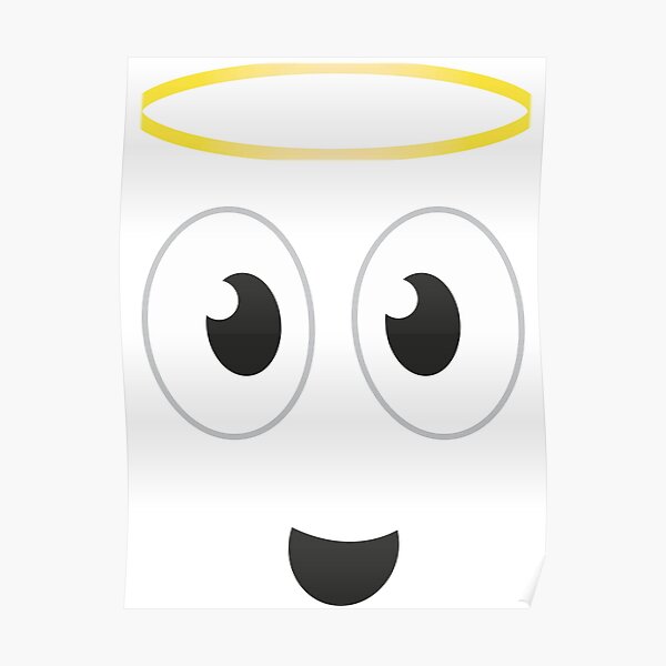 "ANGEL FACE - Funny Angel Comic Face" Poster by Super3 | Redbubble