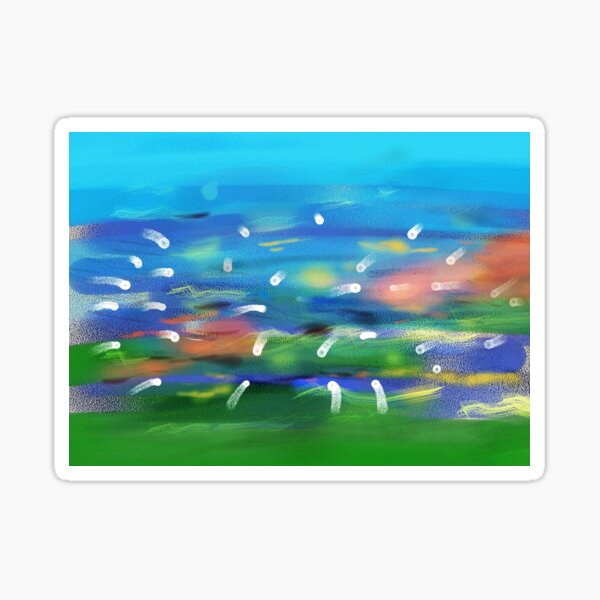 "Floating" Sticker by simplymin | Redbubble