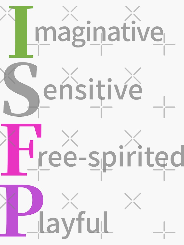 "ISFP-MBTI personality" Sticker for Sale by nusnoo | Redbubble