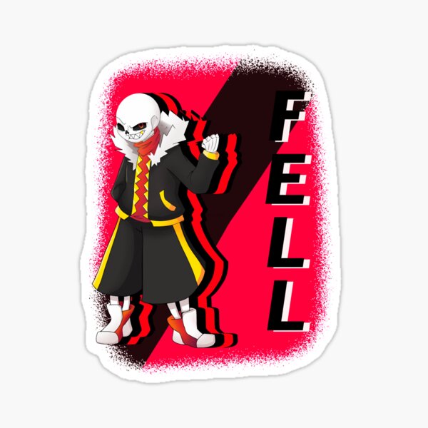 "fell sans (underfell)" Sticker for Sale by aylan-macon | Redbubble