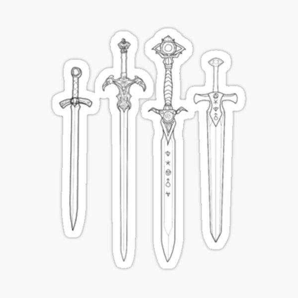 "Throne of Glass Swords - Tog" Sticker for Sale by cydneystehrasas ...