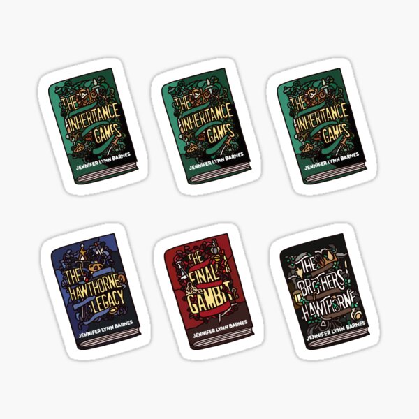 "The inheritance games books" Sticker for Sale by lalashellsArt | Redbubble