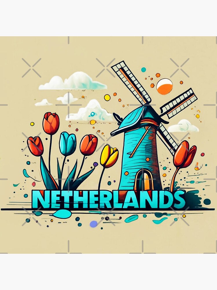 "Netherlands" Sticker for Sale by StackedPixels | Redbubble