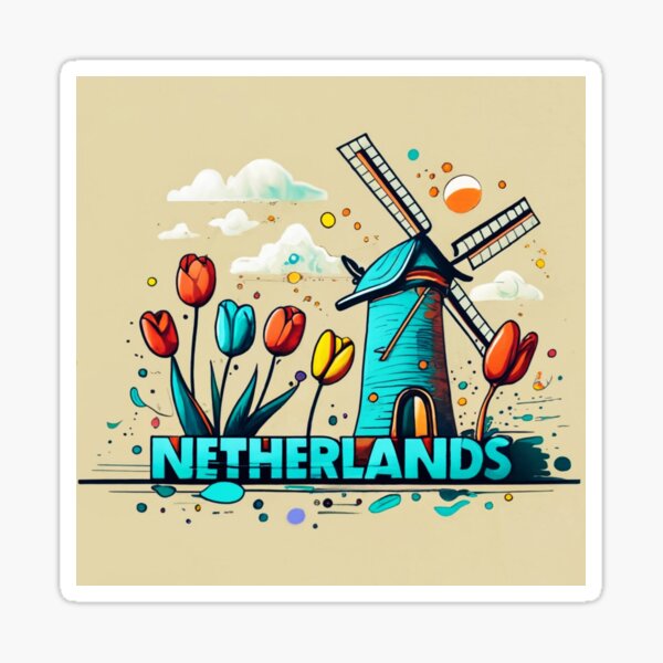 "Netherlands" Sticker for Sale by StackedPixels | Redbubble