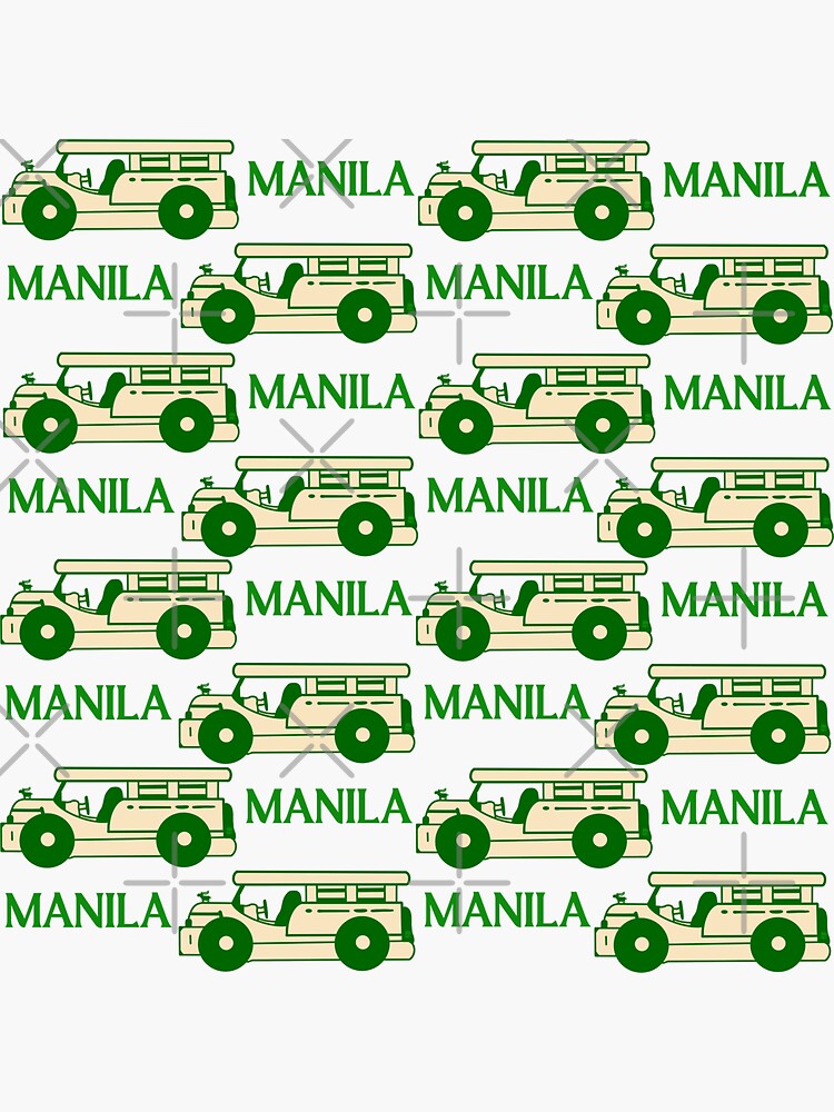 "PHILIPPINE JEEPNEY PINOY PATTERN WATER BOTTLE" Sticker for Sale by ...