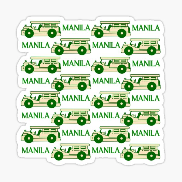 "PHILIPPINE JEEPNEY PINOY PATTERN WATER BOTTLE" Sticker for Sale by ...