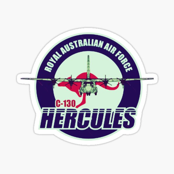 "C-130 Hercules RAAF (extra small logo)" Sticker for Sale by orl-eyu-dy ...
