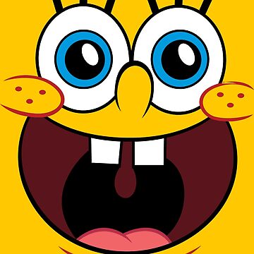 "sponge bob face " Sticker for Sale by maddinc | Redbubble