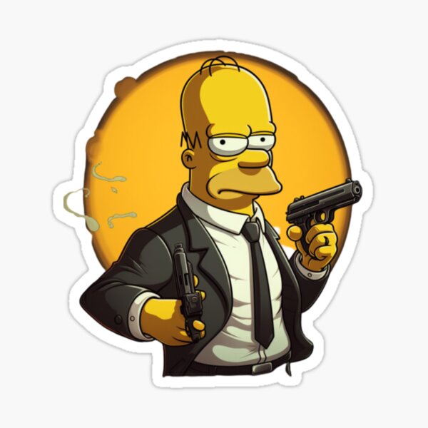 "Mr Homer " Sticker for Sale by THEINFINTY | Redbubble