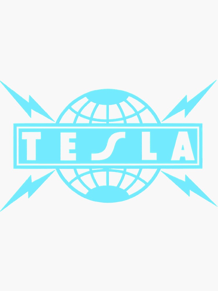 "Tesla Band Logo" Sticker for Sale by BettyeConnelly | Redbubble