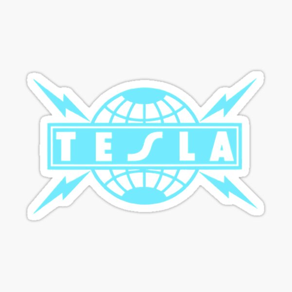 "Tesla Band Logo" Sticker for Sale by BettyeConnelly | Redbubble