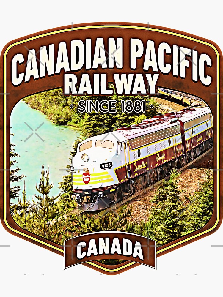 "Canadian Pacific Railway" Sticker for Sale by csoDesign | Redbubble