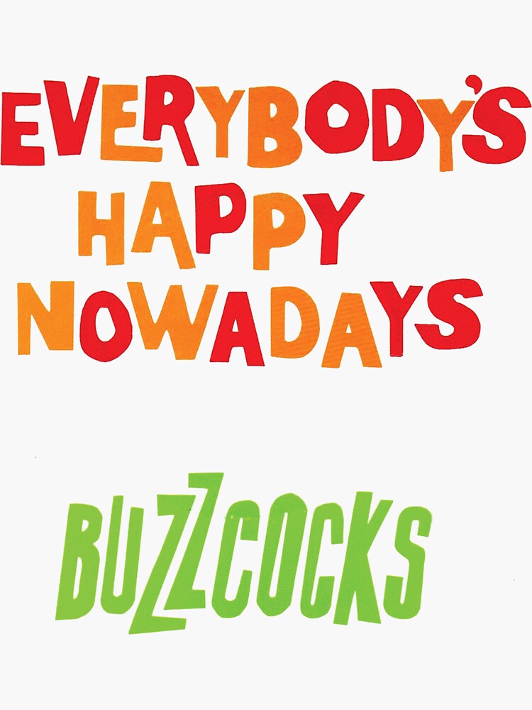 "Buzzcocks" Sticker for Sale by RevolutionaryPN | Redbubble