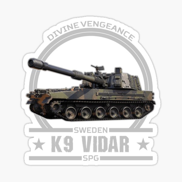 "K9 VIDAR - SWEDEN SPG TANK" Sticker for Sale by soax | Redbubble