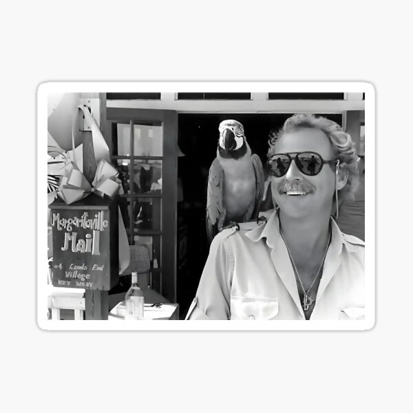 "RIP Jimmy Buffett" Sticker for Sale by ChicArtGumbles | Redbubble