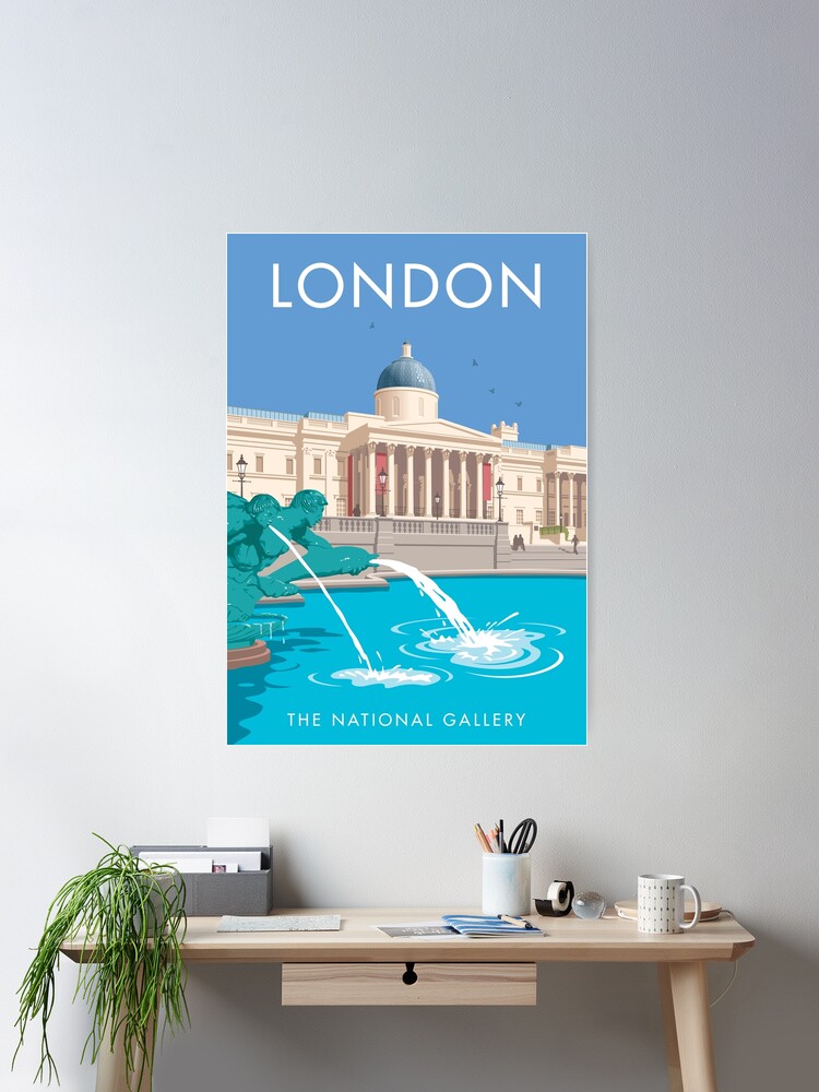 "London, National Gallery" Poster for Sale by Stephen Millership ...
