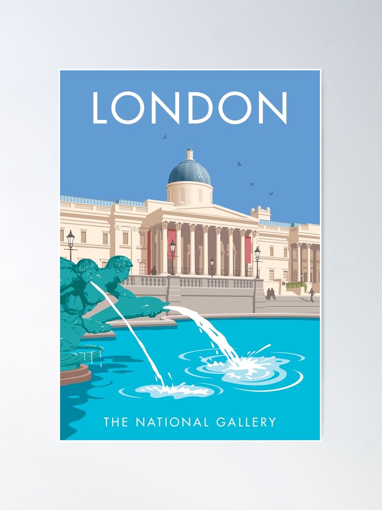 "London, National Gallery" Poster for Sale by Stephen Millership ...