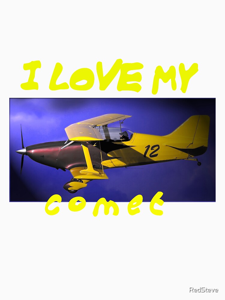 "FK-12 Comet ultralight sports biplane aircraft I Love My Comet slogan ...