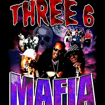 Three 6 Mafia **&* Merch*^*(-" Sticker for Sale by reginalherzog | Redbubble