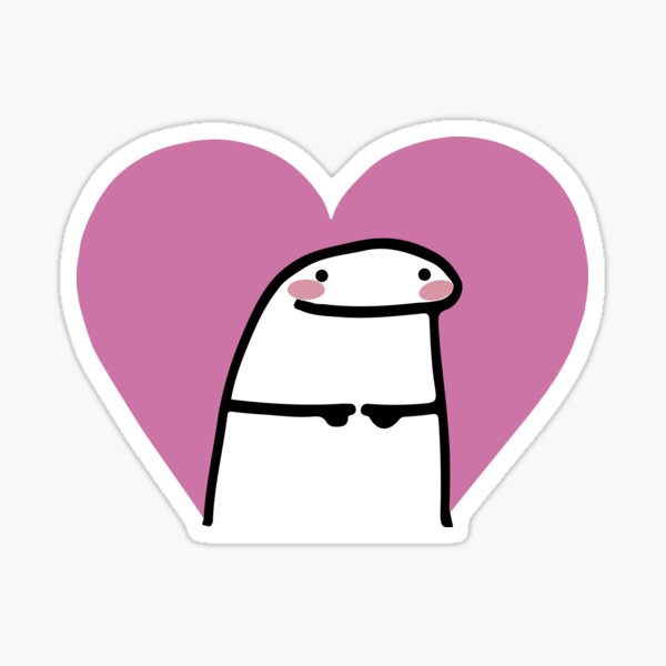 Pegatina con la obra «Stickers Flork Tímido » de sofibosio | Redbubble