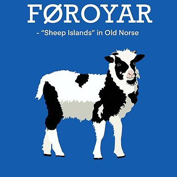 "FOROYAR - Sheep Islands illustration " Sticker for Sale by ...