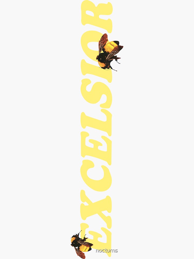"excelsior- vertical" Sticker for Sale by nocturns | Redbubble