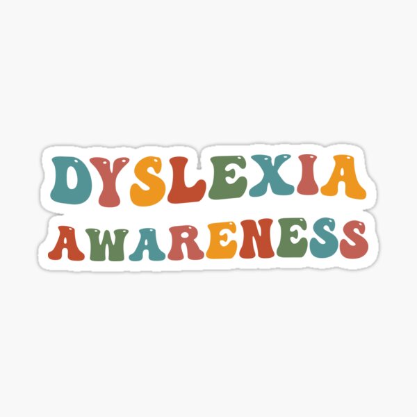 "Groovy Dyslexia Awareness - Dyslexia Awareness Day" Sticker for Sale ...