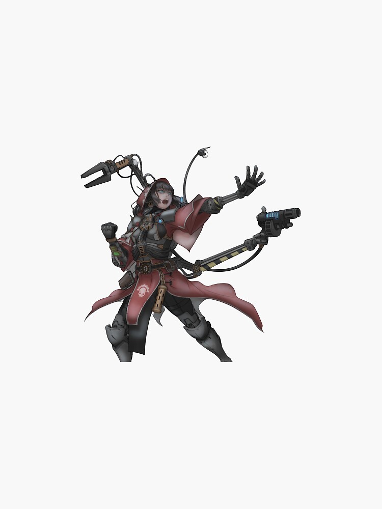 "Adeptus mechanicus girl sticker" Sticker for Sale by JamesinaQuinn ...