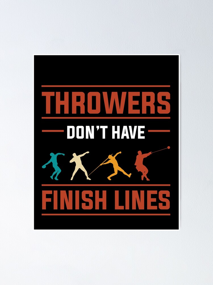 "Athletics Discus Throw Javelin Throw Hammer Throw Shot Put" Poster for ...