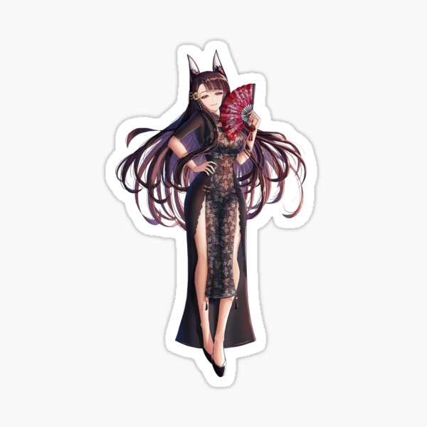 "Azur Lane Akagi" Sticker for Sale by Peony-st | Redbubble