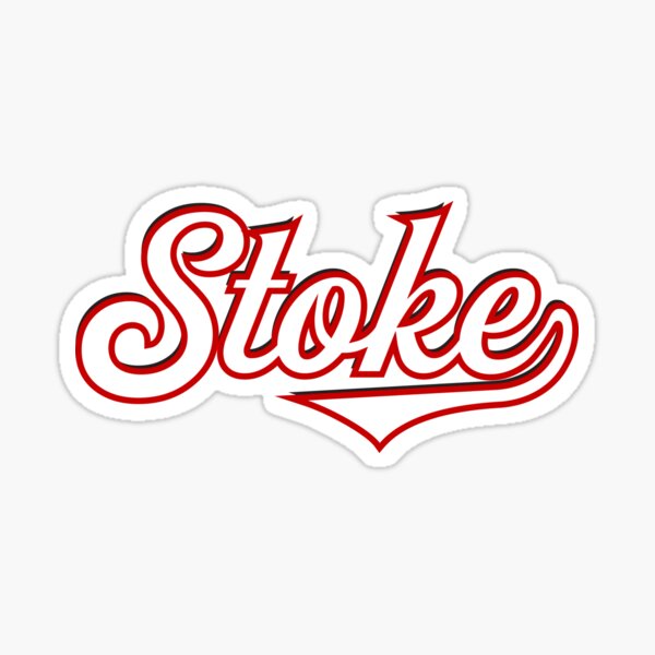 "Stoke on Trent City England - Vintage Sports Typography" Sticker by ...