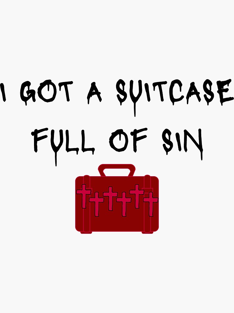 "Suitcase Full of Sin - evil girl" Sticker for Sale by NuvoleART ...