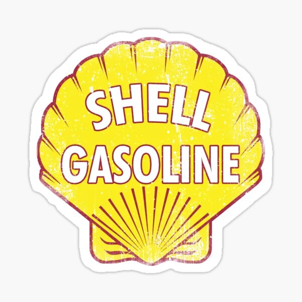 "Shell gasoline" Sticker for Sale by RudyLuxury | Redbubble