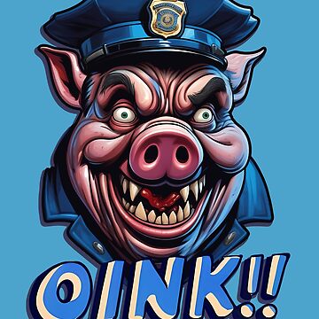 "police officer pig" Sticker for Sale by lumbarjack | Redbubble