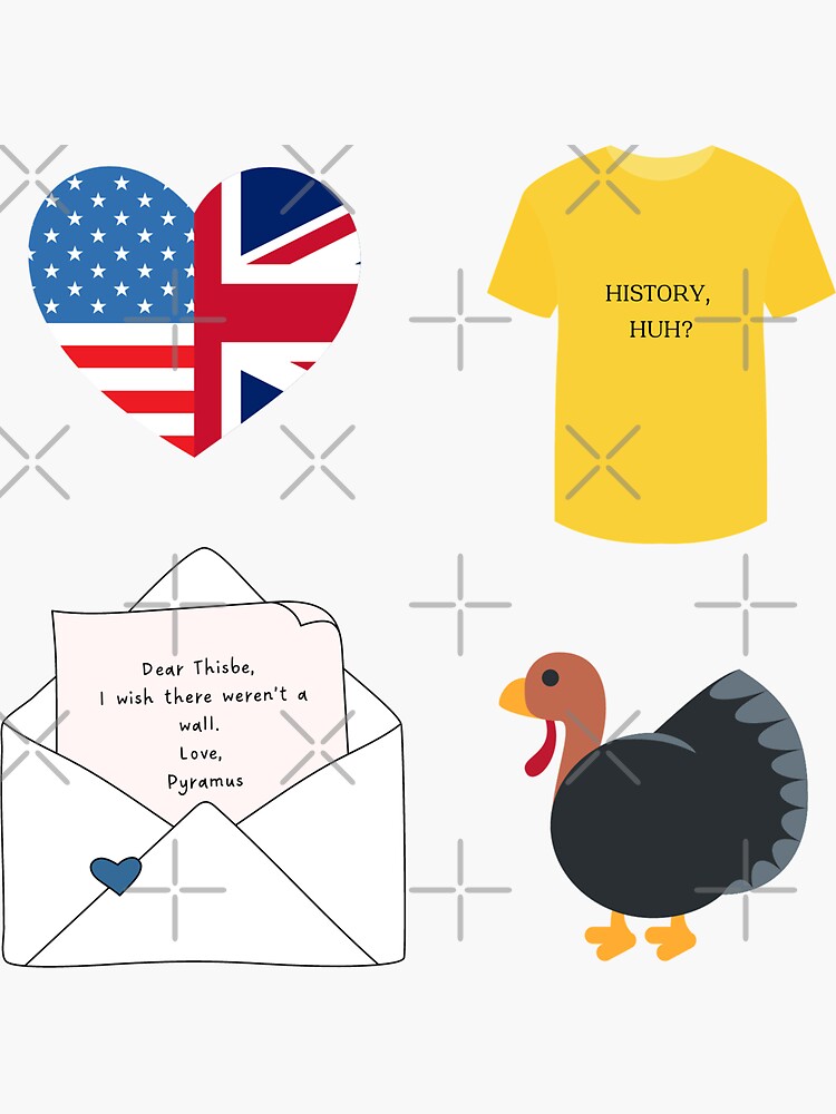 "Red White and Royal Blue sticker pack" Sticker for Sale by ...