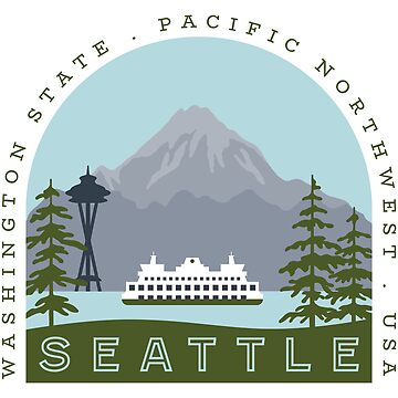 "Seattle Logo" Sticker for Sale by littlescooter | Redbubble