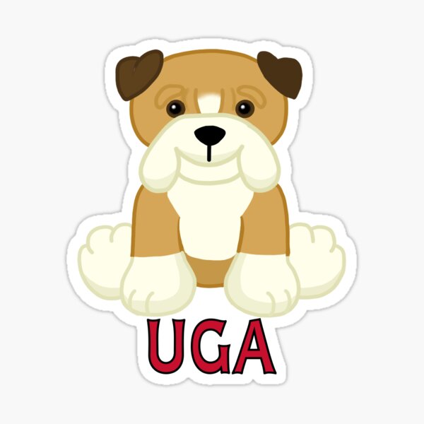 "Georgia Uga Cartoon" Sticker for Sale by AnnabelleTipps | Redbubble