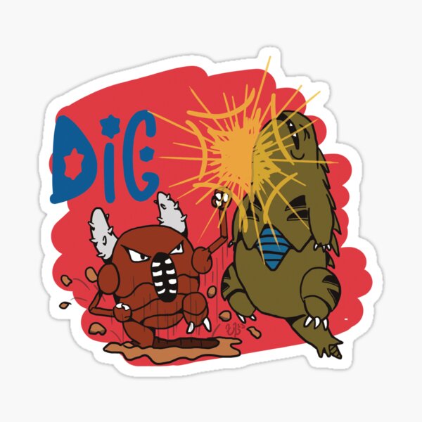 "dig" Sticker by Vesaverga | Redbubble