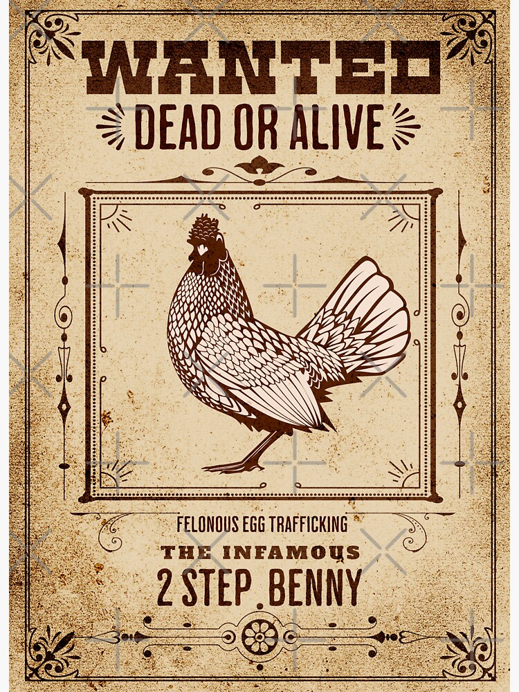 "Wanted Dead Or Alive Vintage Flyer" Sticker for Sale by 1Famlee ...