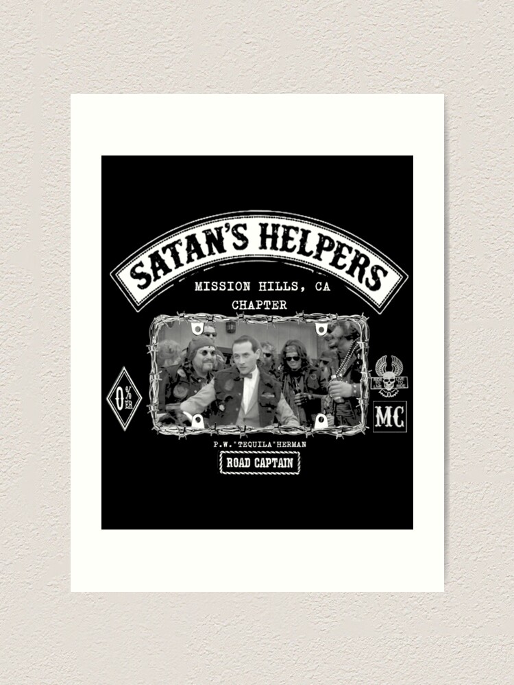 "Pee Wee Herman - Pee Wee and the Satan's Helpers Road" Art Print for ...