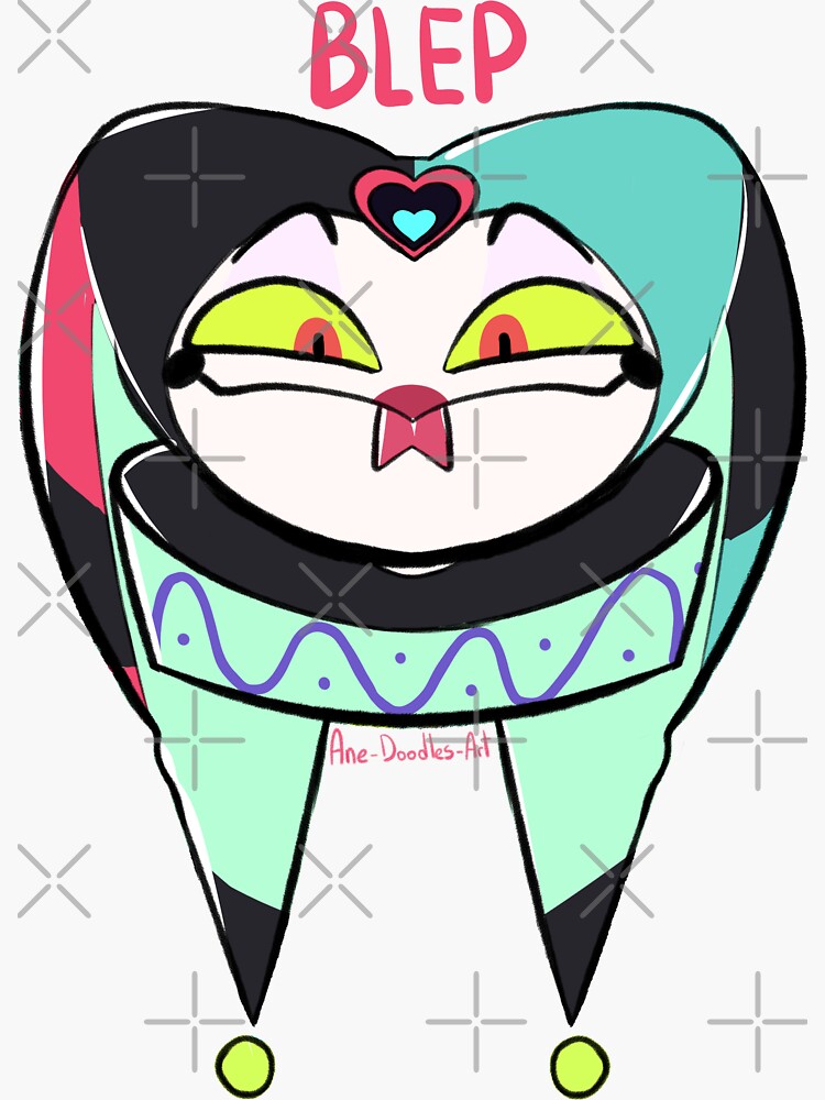 "Fizzarolli BLEP [Helluva Boss]" Sticker by Ane-Doodle-Arts | Redbubble