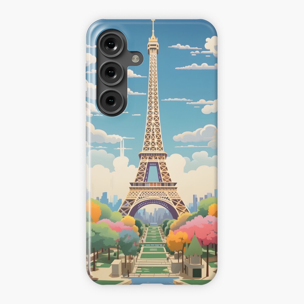 "Colorful Scene at the Eiffel Tower - Digital Art" Sticker by ...