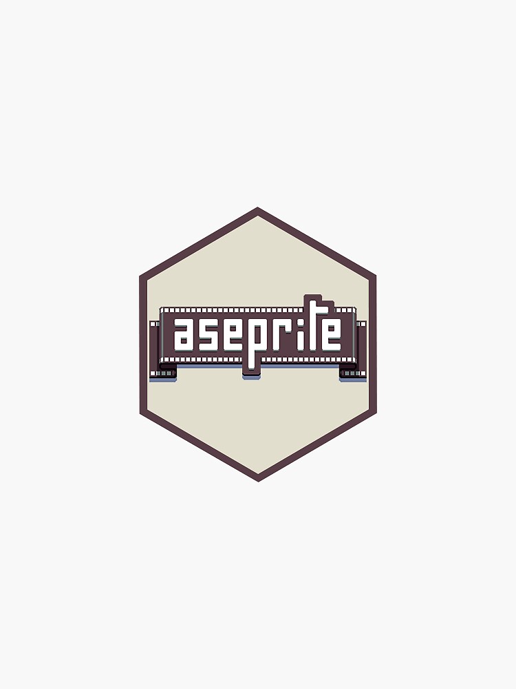 "Aseprite Hexagon" Sticker for Sale by JFKsStickers | Redbubble