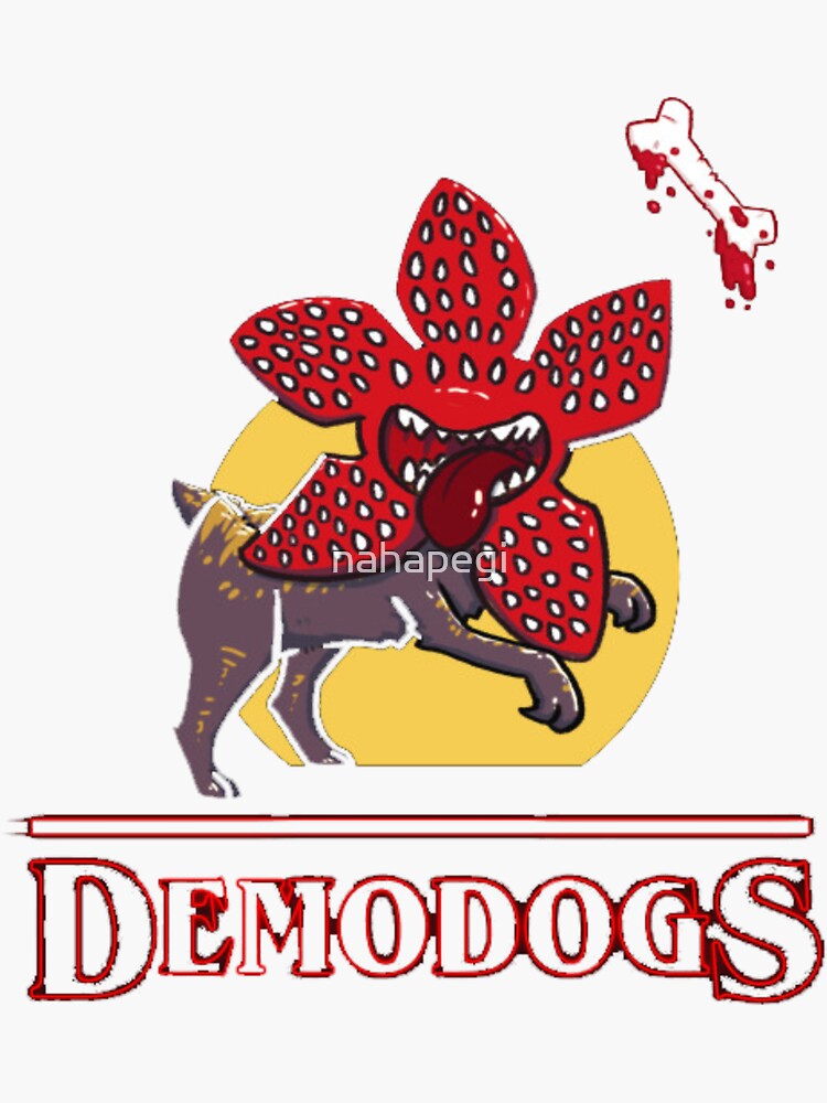 "DEMODOG" Sticker by nahapegi | Redbubble