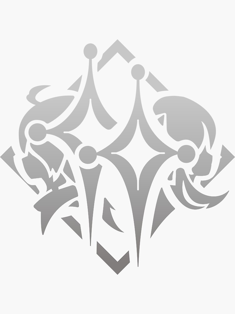 "The Traveler Aether and Lumine logo - Genshin Impact" Sticker for Sale ...