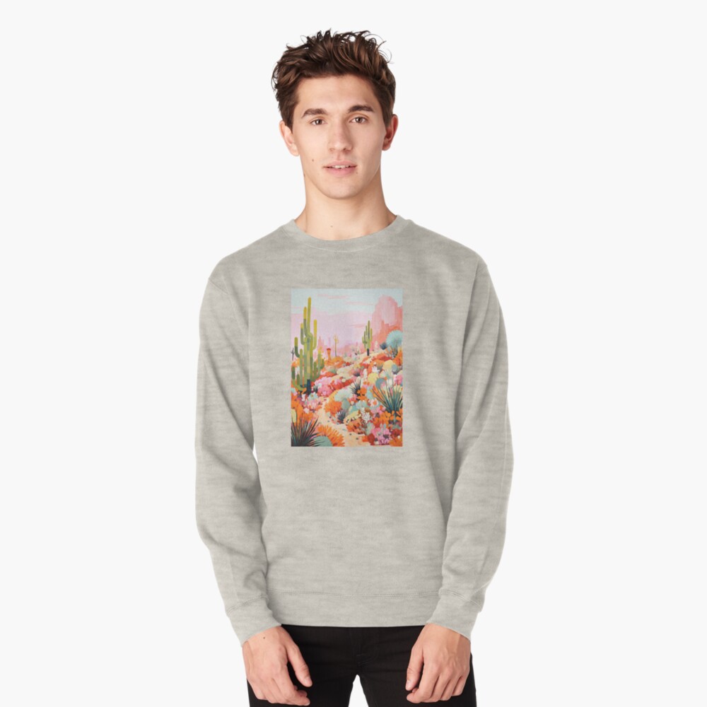 "Maximalist Desert Landscape In Pastel Colours" Sticker for Sale by ...