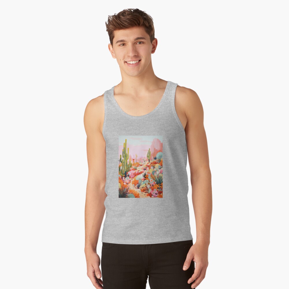 "Maximalist Desert Landscape In Pastel Colours" Sticker for Sale by ...