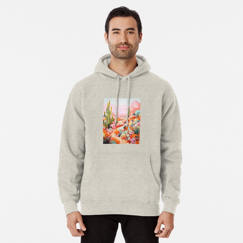 "Maximalist Desert Landscape In Pastel Colours" Sticker for Sale by ...